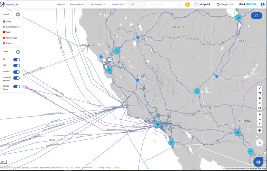 World Wide Fiber Map – Los Altos Hills Community Fiber